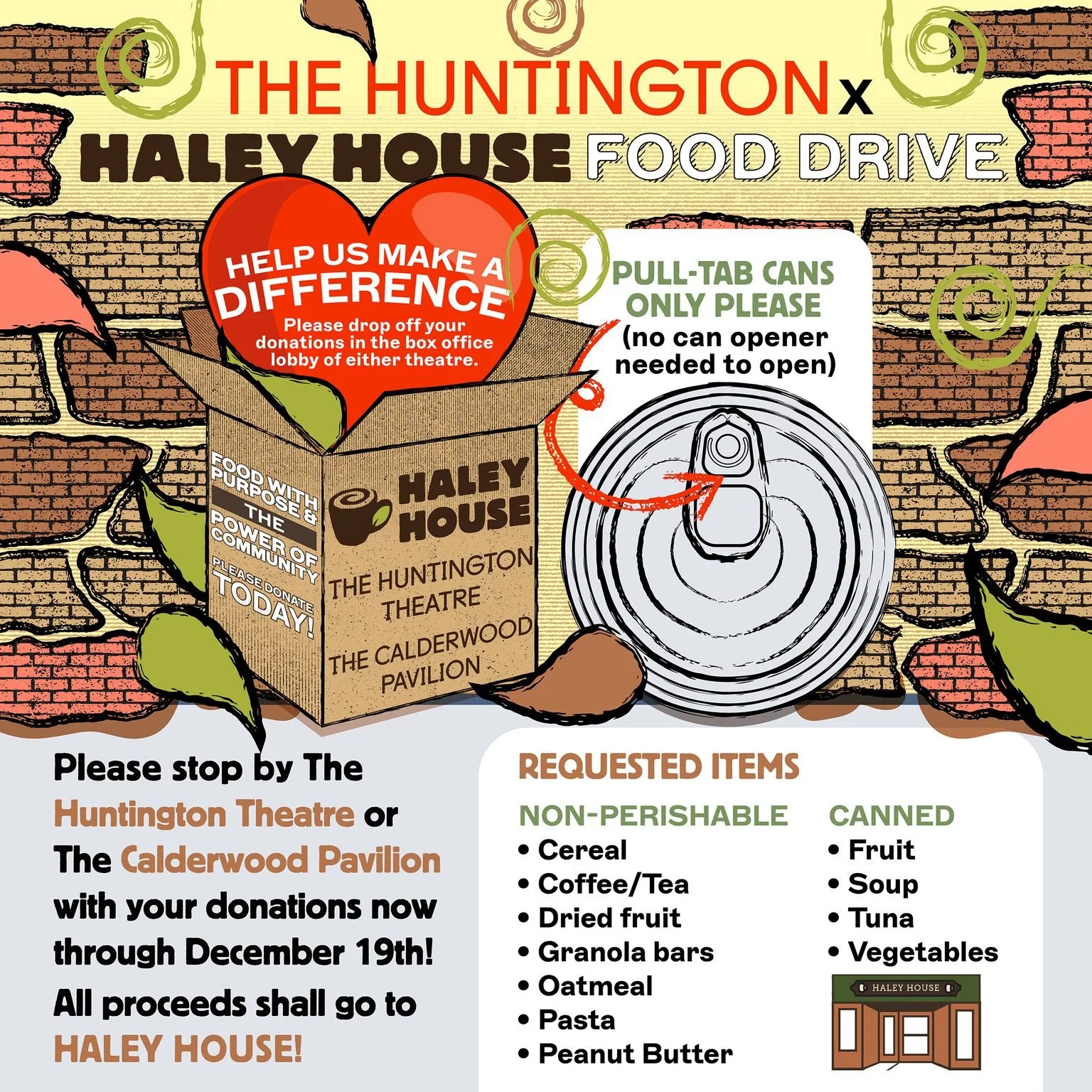 Boston Holiday Food Drive: Huntington Collecting Donations for Haley ...