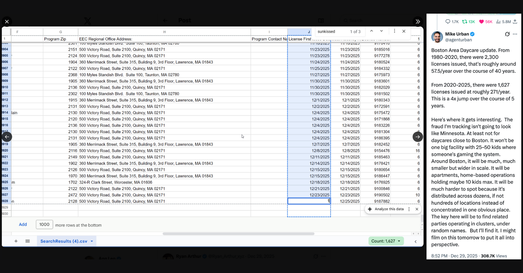 Massachusetts fraud goes viral as Mike Urban breaks through on X and ...